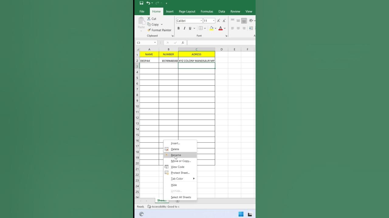 Autofit Column Excel Youtube