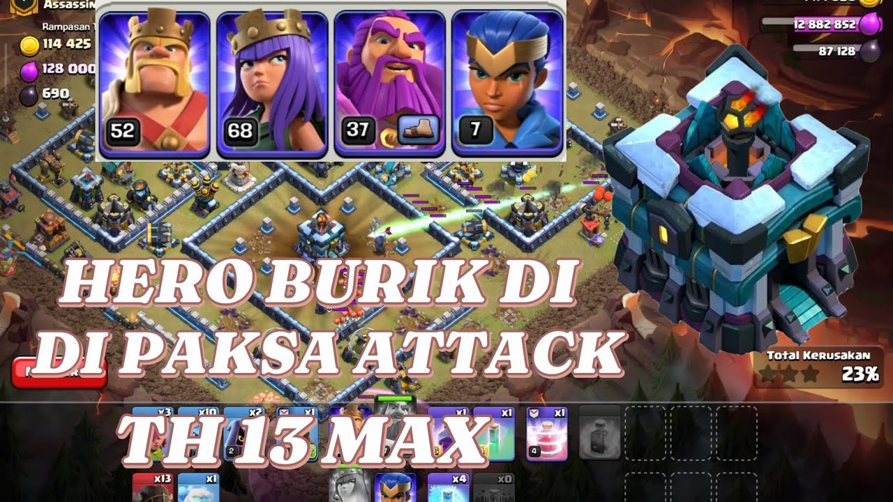 TH13 MAX ATTACK STRATEGY MINHOG X FIREBALL - YouTube