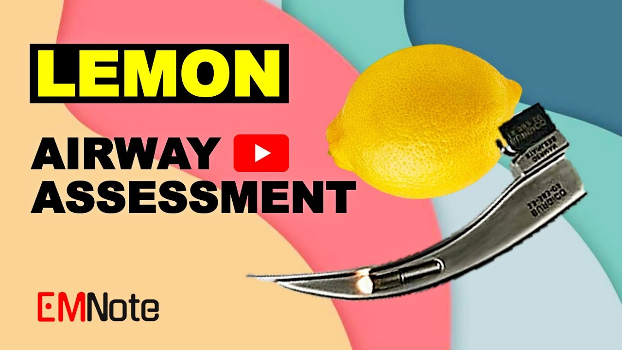 LEMON Mnemonic Difficult Airway YouTube