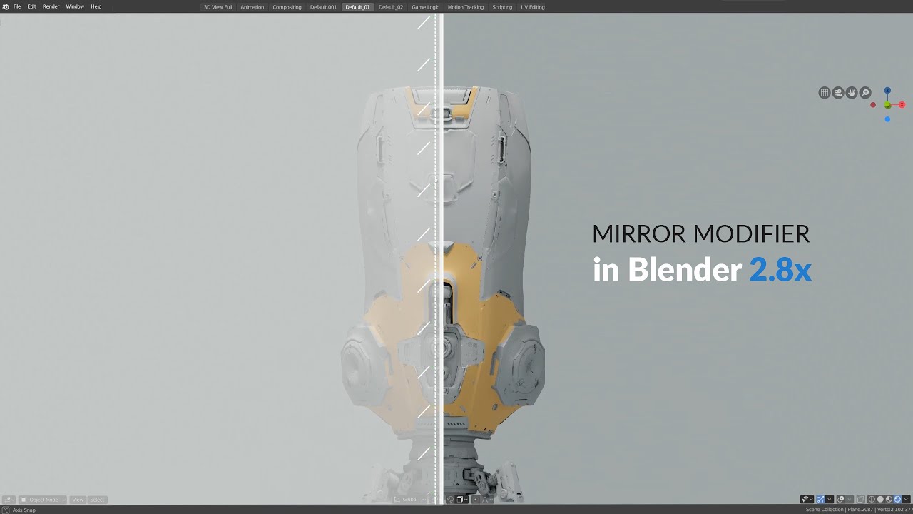 Mirror Modifier 2.8x | Hard-surface Modeling Update - YouTube