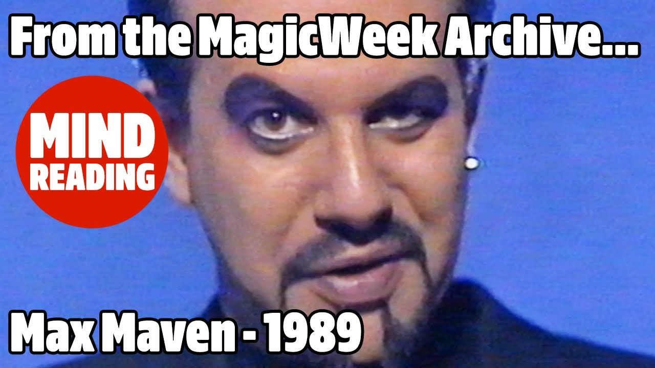 Max Maven - Mind Reader - The Best of Magic - 1989 - YouTube