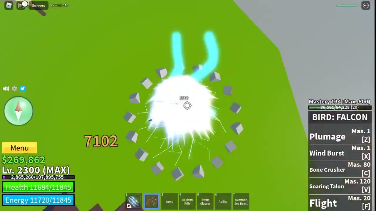 Roblox Blox Fruits Combo BIRD - YouTube