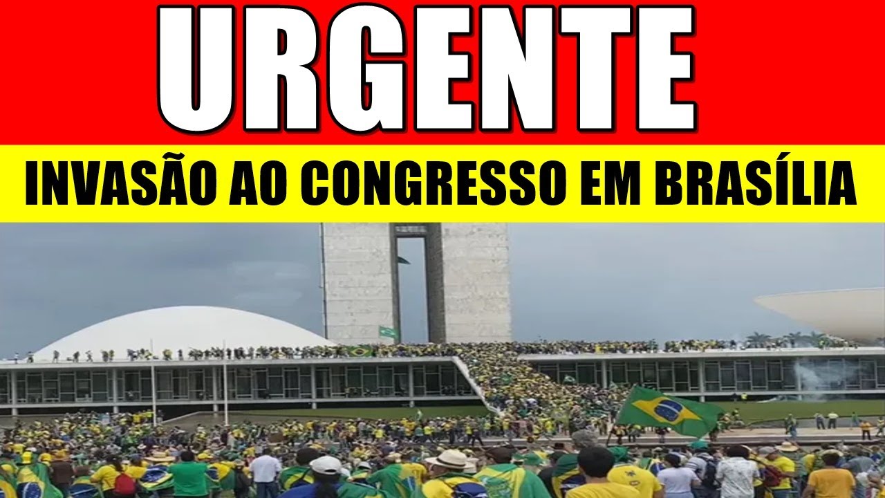 Manifestantes bolsonaristas INVADEM o CONGRESSO NACIONAL em Brasília ...