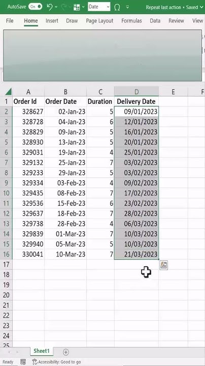 Excel Shortcut: Repeat Last Shortcut Action with F4 Key - YouTube