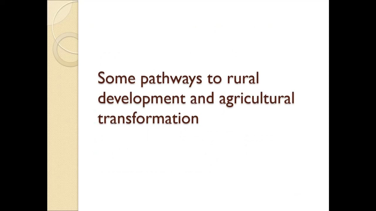 Rural Development - YouTube