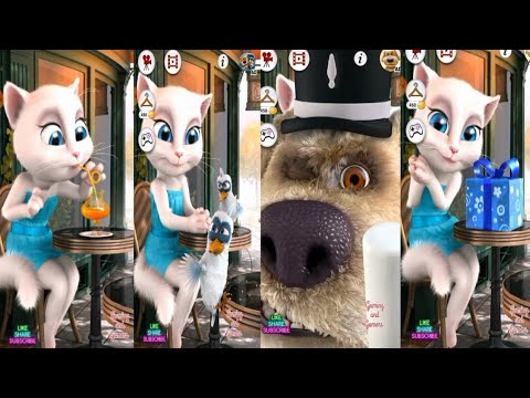 My talking Angela game|My talking Angela doing fun|My talking Angela ...