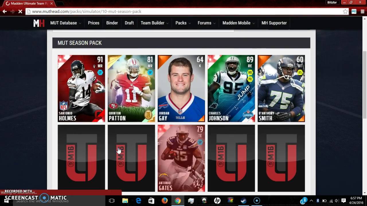 Muthead pack opening - YouTube