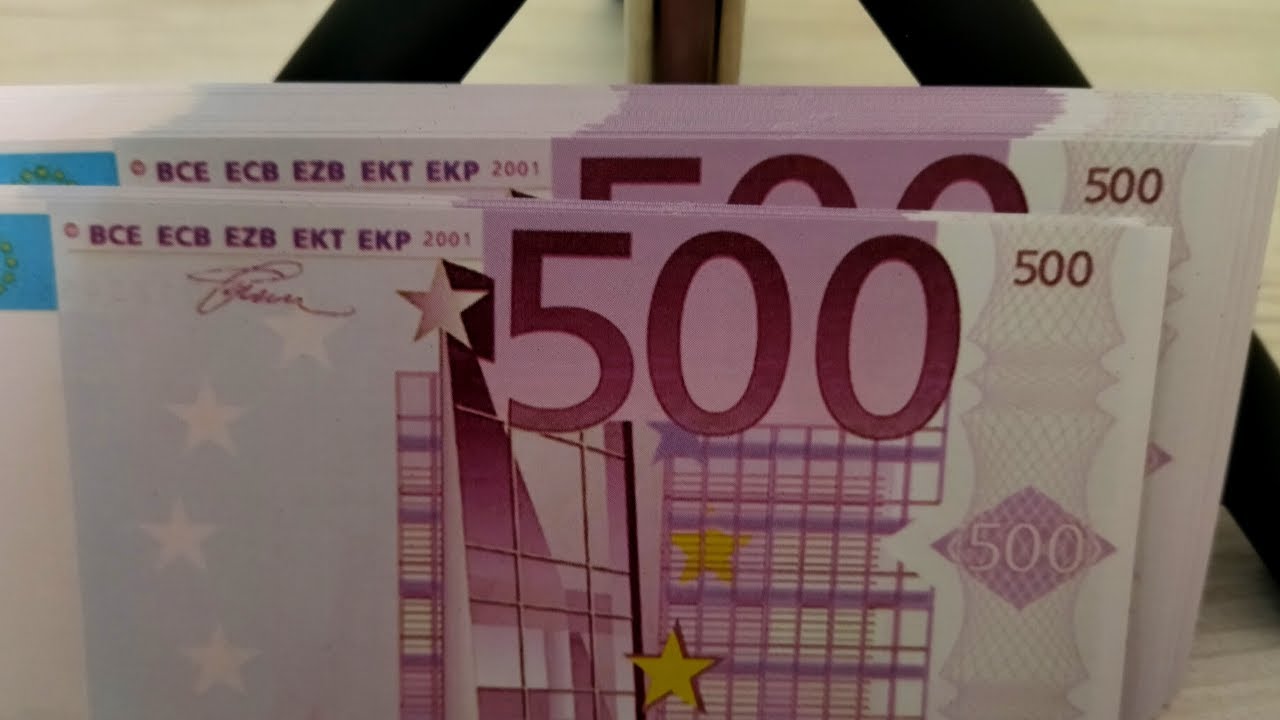 COUNTING 38 000 EURO 500 euro bills !!! - YouTube