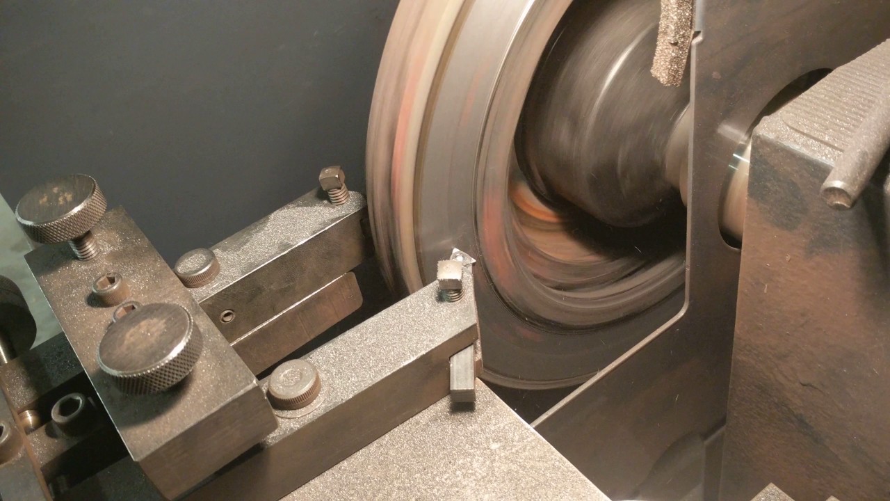 Turning rotors on a brake lathe. - YouTube