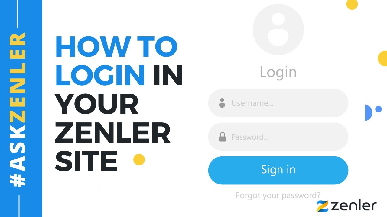 #askzenler - How to login in your Zenler Site? - YouTube