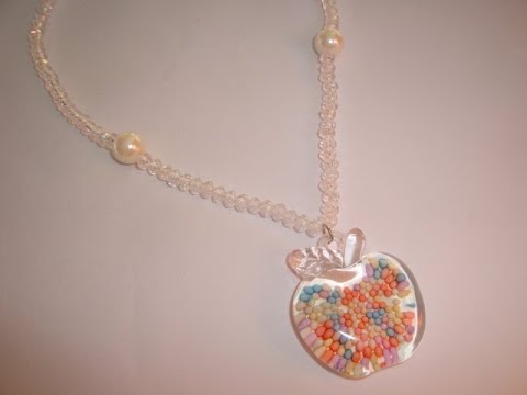 3 in 1 video diy beaded simple apple locket. - YouTube