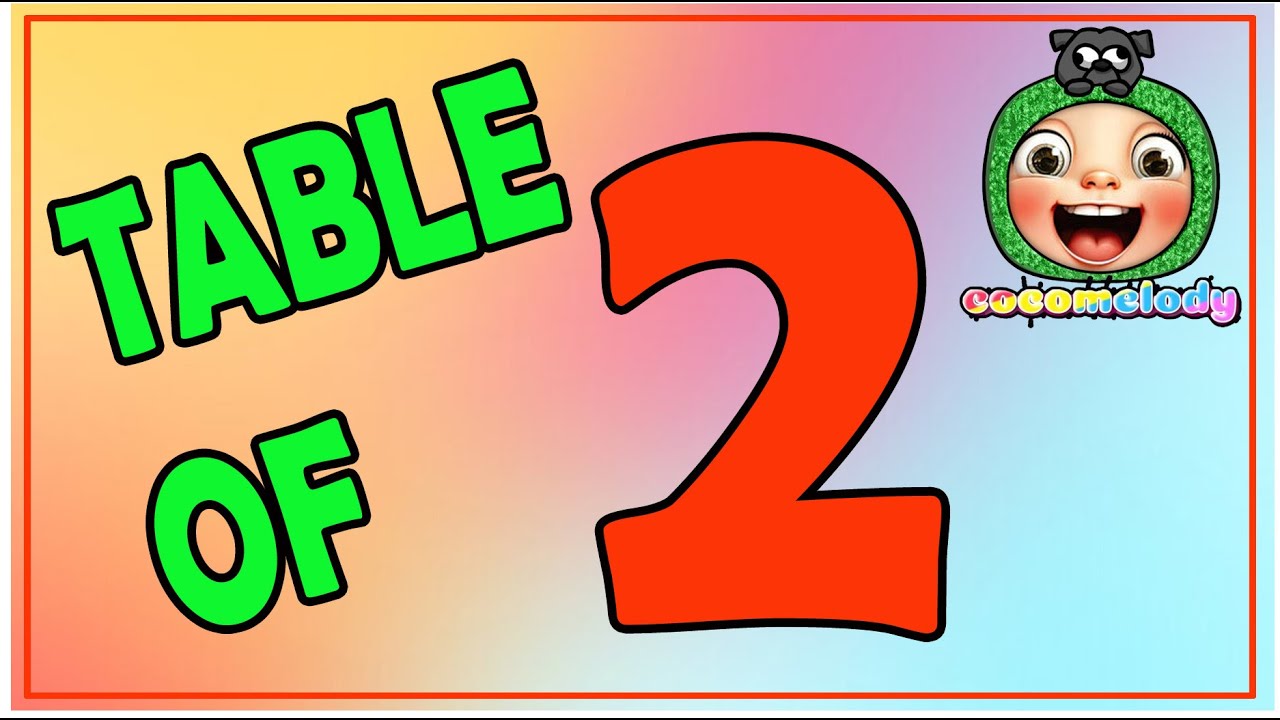 Table of 2 for kids- Primary school learning #kids #primaryschool # ...