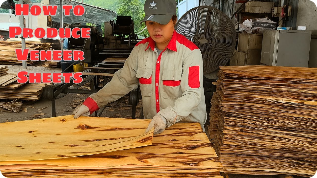How to Make Money from Veneer Production | Wood Processing - YouTube