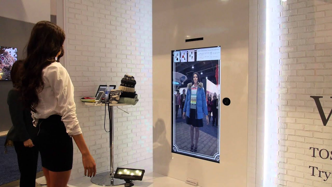 Toshiba's Virtual Fitting Solution at CES 2015 - YouTube