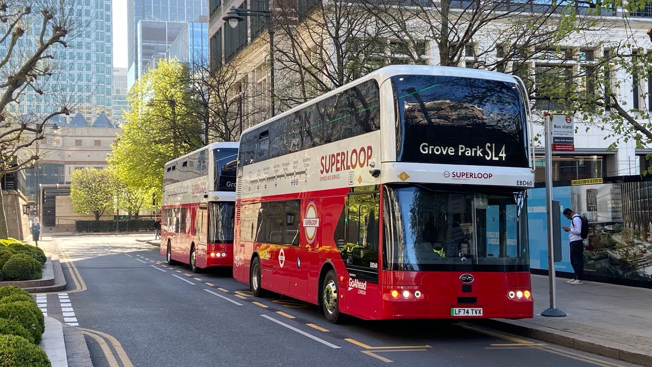 FRV. Go Ahead Superloop Route SL4. Canary Wharf - Grove Park. BYD BD11 ...
