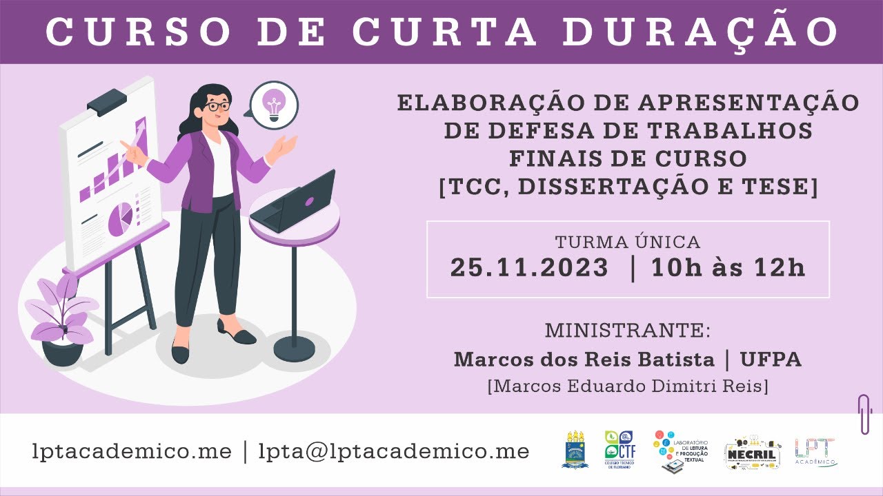Elaboração de apresentação de defesa de trabalhos finais de curso [TCC ...