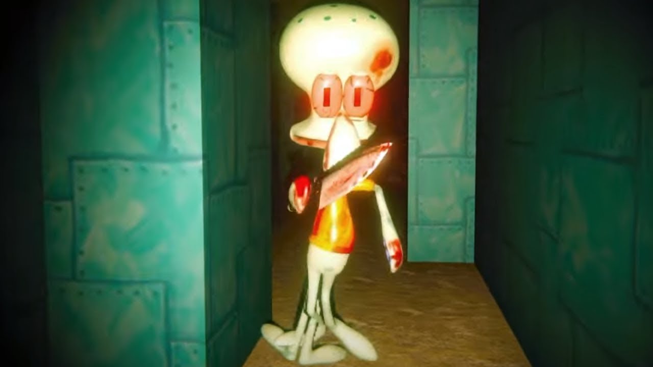 Squidward has gone insane - Squidward's Shadow - YouTube