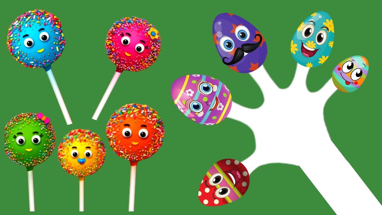 Fun Cake Pop Finger Family Play with Surprise Eggs | Finger Family ...