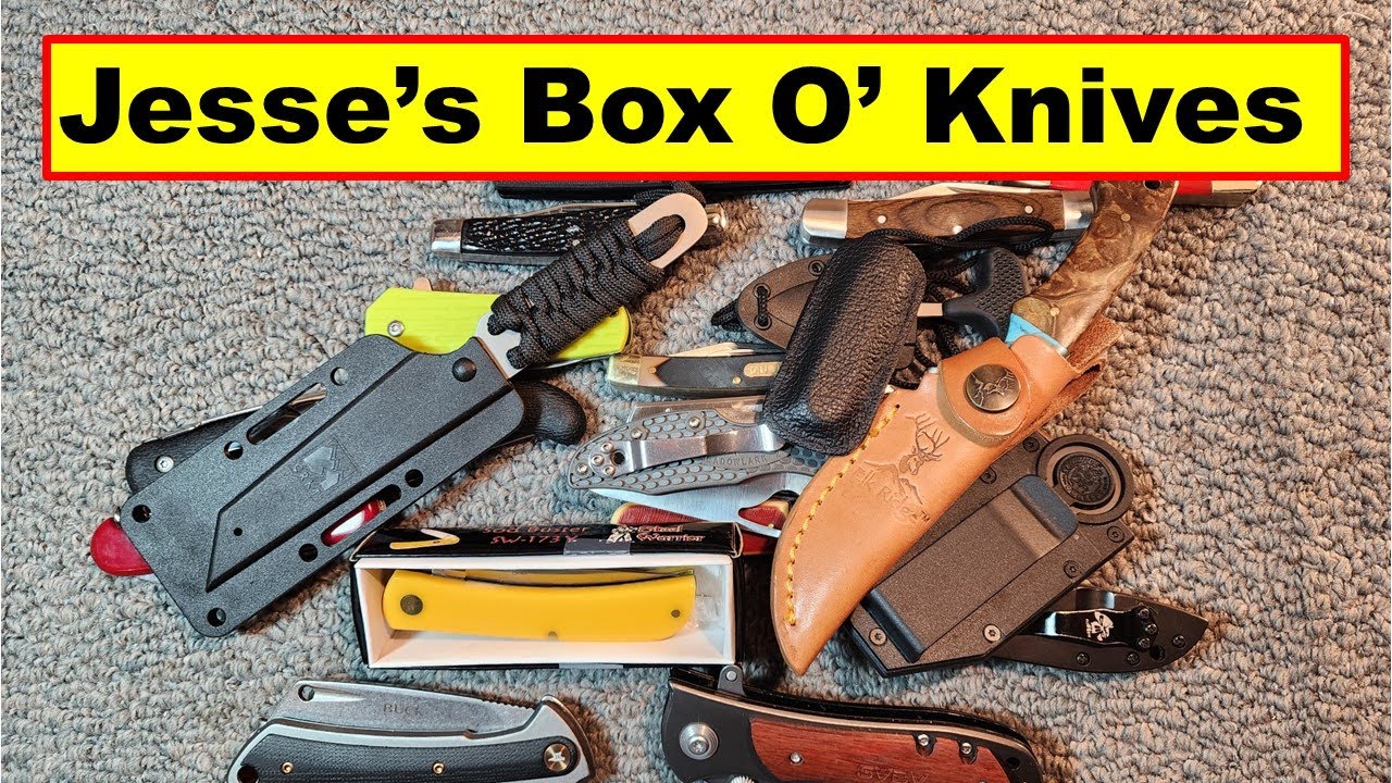 VINTAGE AND MODERN KNIVES GALORE! The Alien Outlaw and His Box O ...