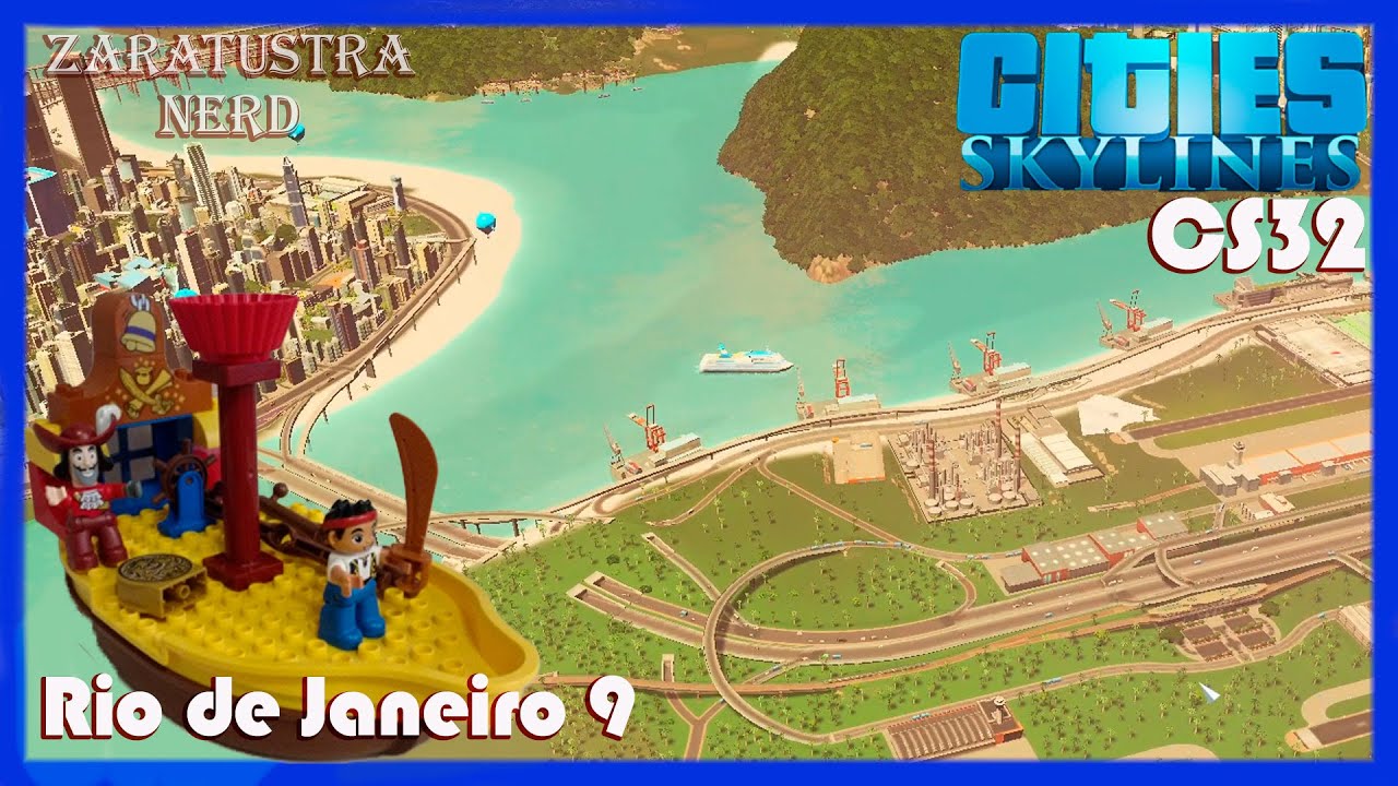 Cities Skyline Game Player|Rio de Janeiro#9|Construindo o porto do Rio ...