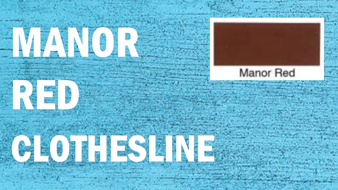 Clothesline Manor Red Colorbond Colour - YouTube
