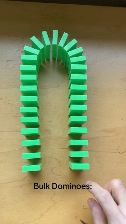 Bulk Dominoes/H5 Domino Creations: The Domino Curve! 🎲 | #shorts - YouTube