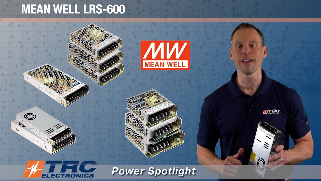 LRS-600 Series 600W Enclosed Type Switching Power Supply - YouTube