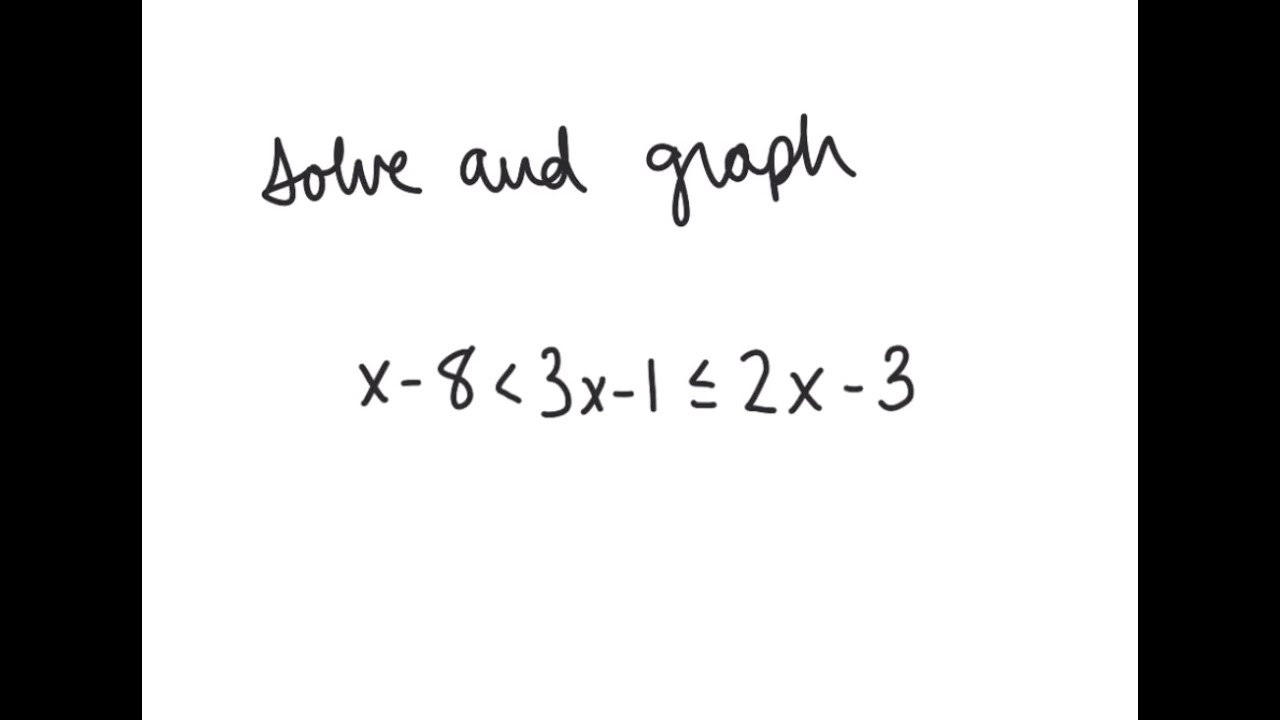 Compound Inequality Solve And Graph X 8 3x 1 2x 3 YouTube compound-inequality-solve-and-graph-x-8-3x-1-2x-3-youtube
