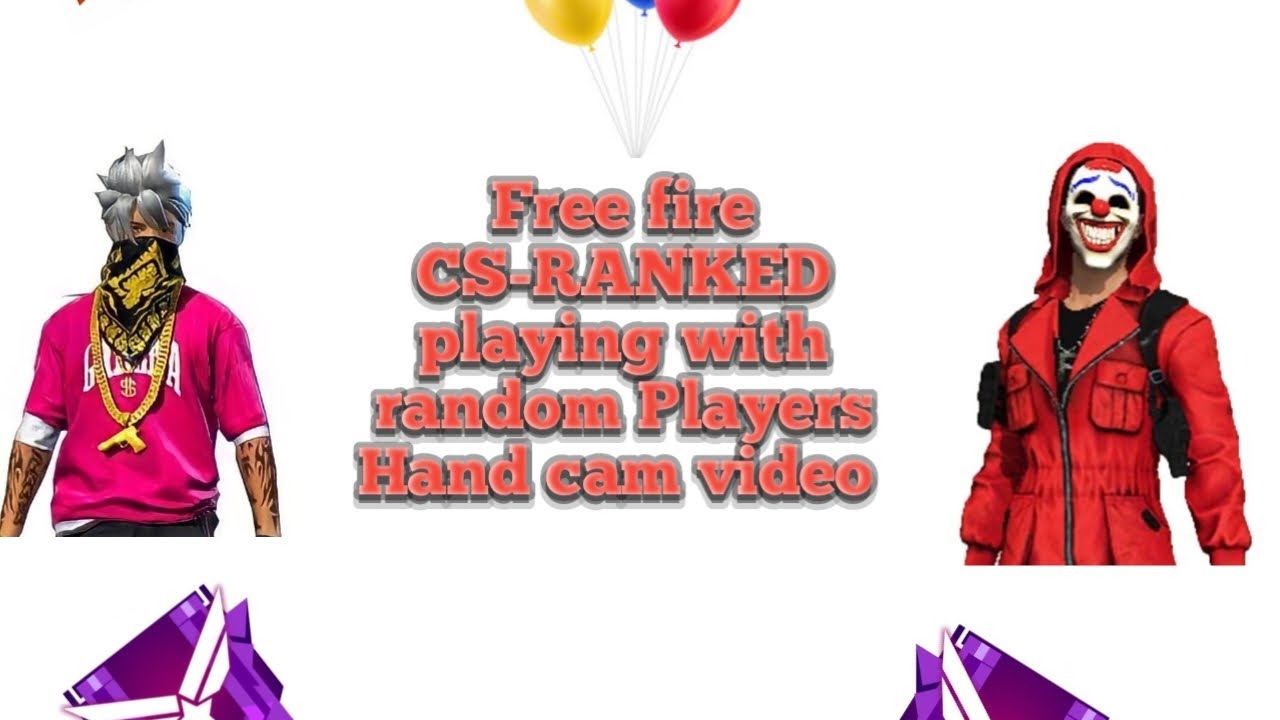 Free fire CS-RANKED playing with random Players Hand cam video - YouTube