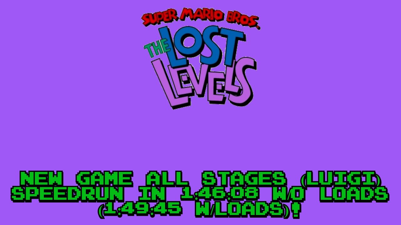 *FWR* The Lost Levels Category Extensions New Game All Stages (Luigi ...