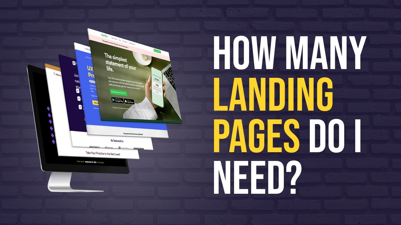 How Many Landing Pages Do I Need? | Explained With Examples - YouTube