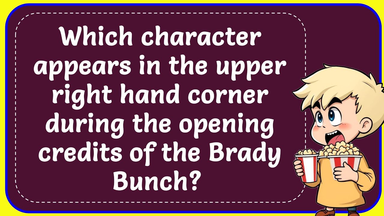 Which char appears in upper right hand corner in the opening credits of ...