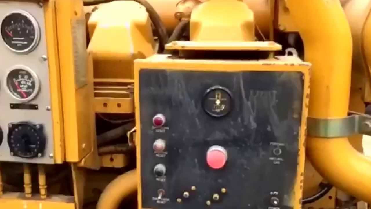 Caterpillar G3512 Natural Gas Generator Set - YouTube