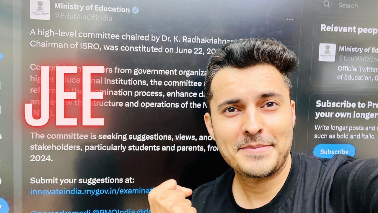 JEE change confirmed 😲 Biggest ever decision in your hands ! Education ...