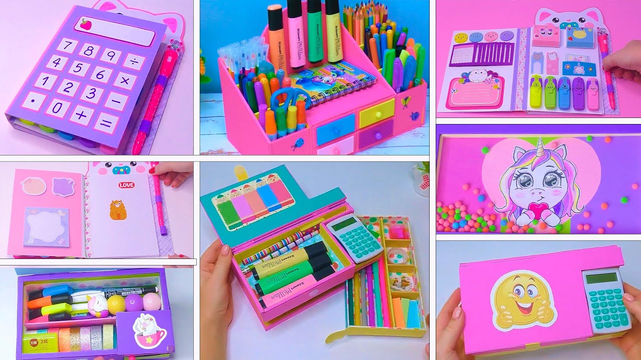 Cool paper and cardboard crafts // Pencil cases and organizers for ...