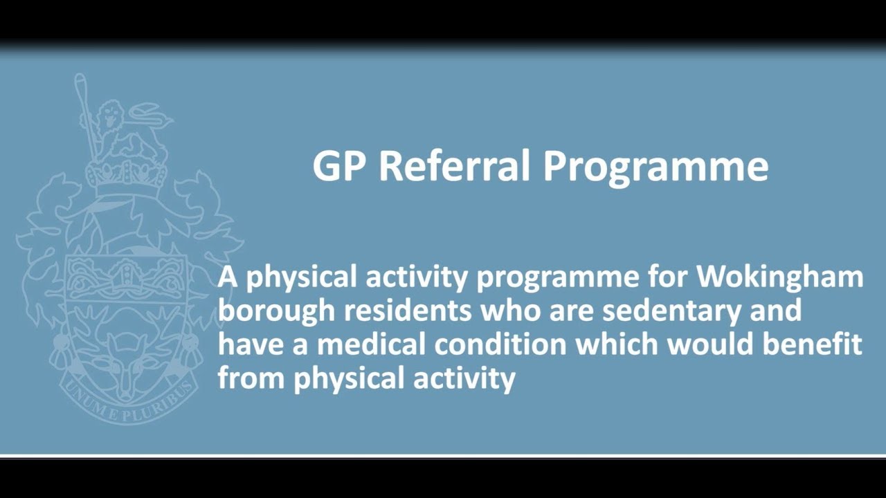 GP Referral Programme - YouTube