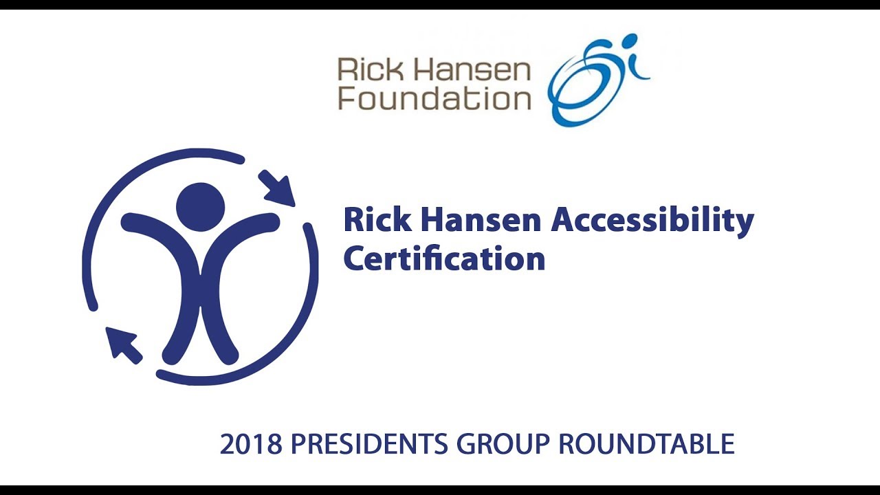 The Rick Hansen Foundation Accessibility Certification Program - YouTube