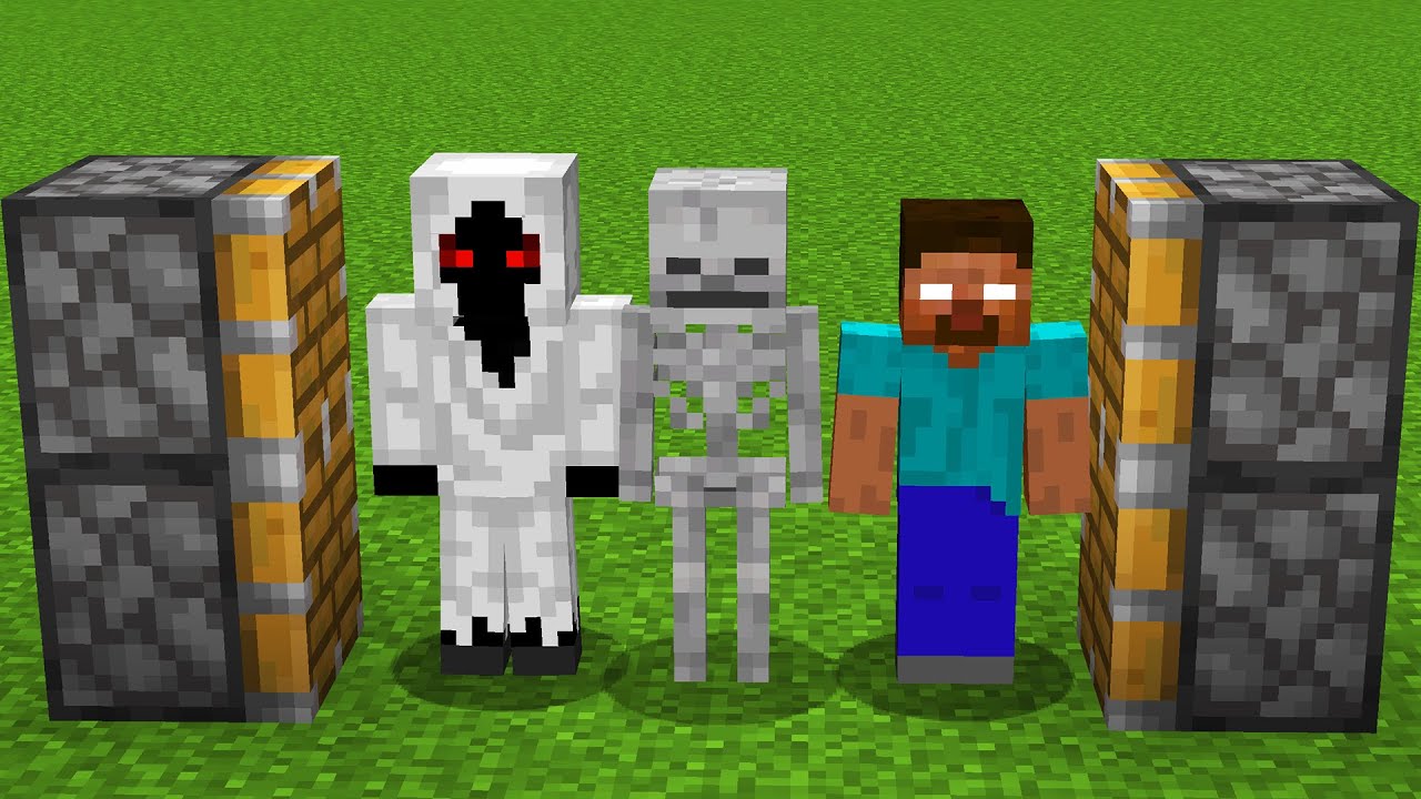 Herobrine + Skeleton + Entity 303 = ??? - YouTube