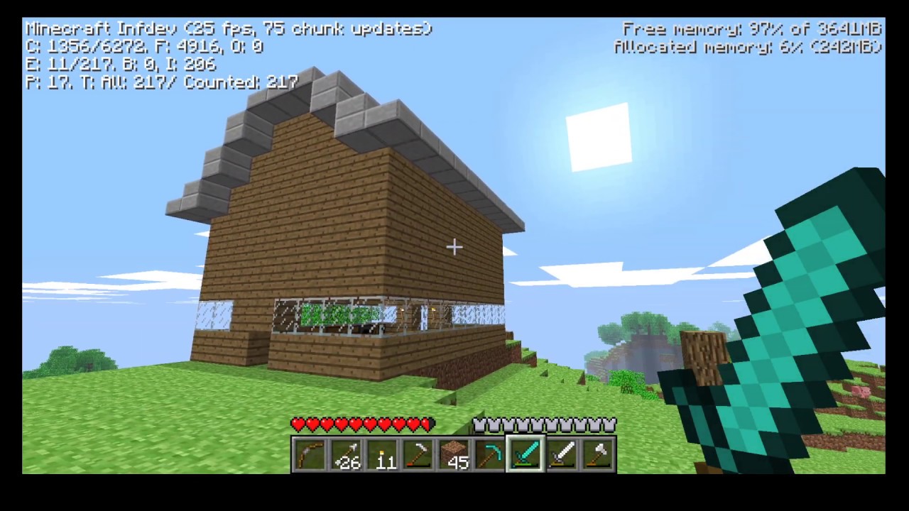 Minecraft infdev world tour WITH SOUND!!! - YouTube