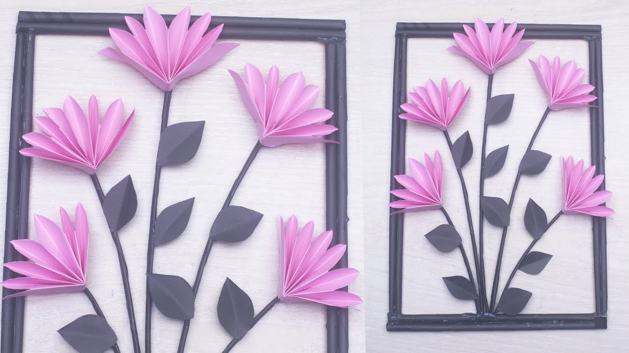 Wallmate with color paper| Paper Wallhanging | Paper Wall decoration ...