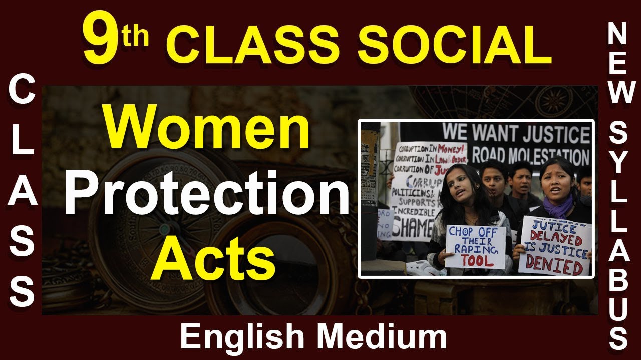 9th Class Social || English Medium || Women Protection Acts || 2020 New ...