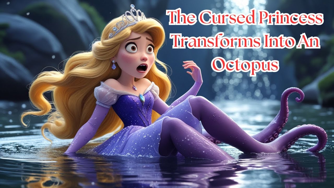 The Cursed Princess Transforms Into An Octopus | Bed time story for ...