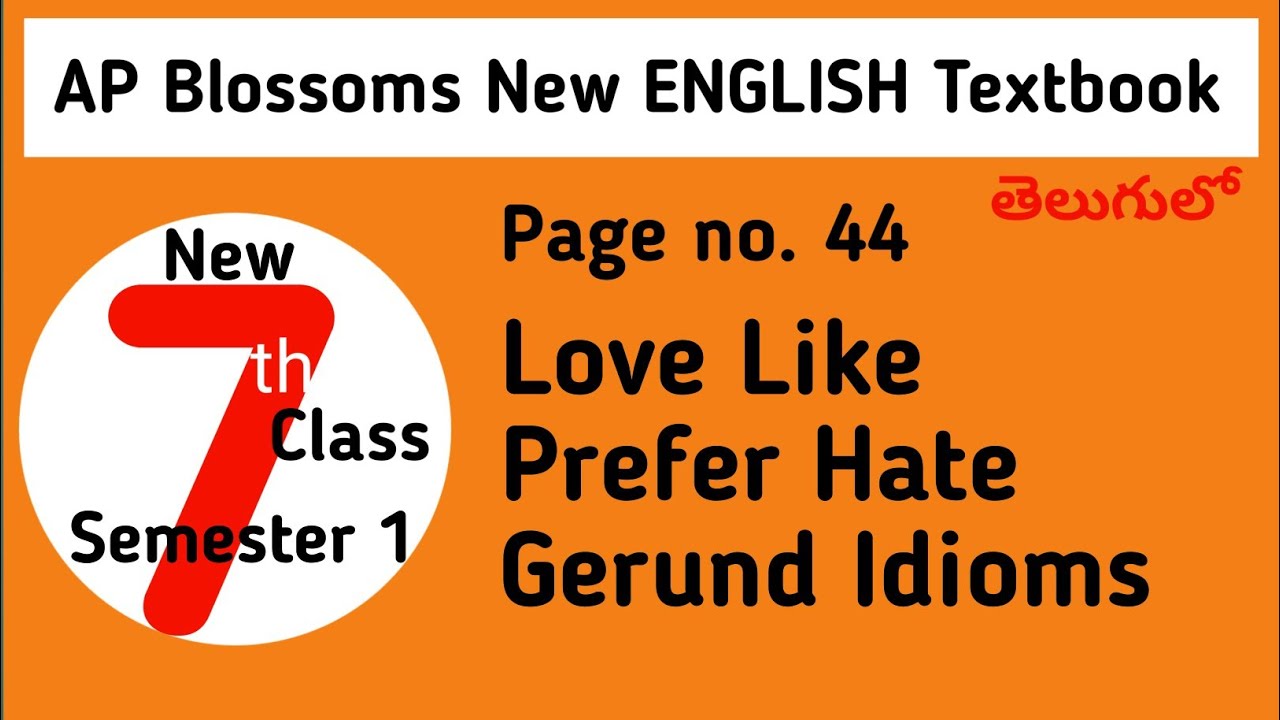 Love Like Prefer Hate Gerund Idioms I AP new syllabus I Blossoms 7th ...