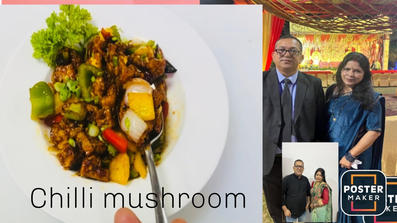 चिल्ली मशरुम!! की सबसे टेस्टी रेसिपी घर पर बनाना सीखिए! Chef Chandan ...