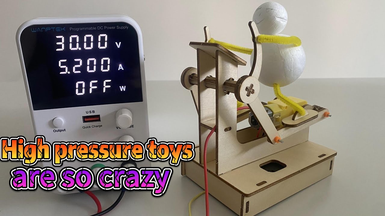 Assembling high-voltage toys: crazy elliptical machine - YouTube