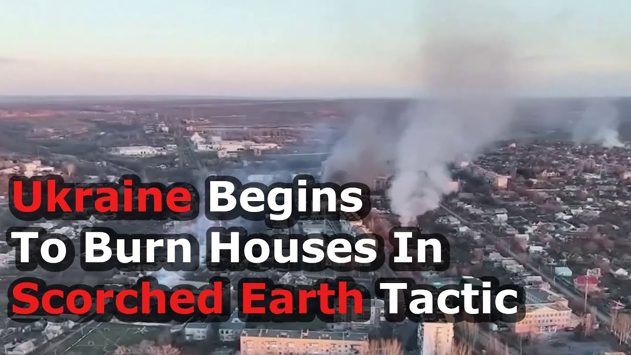 Ukrainian Army Begins Burning Houses In Bakhmut: Smoke Screen - YouTube