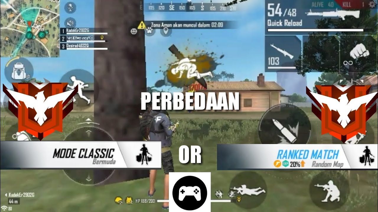 GARENA FREE FIRE BATTLEGROUND INDONESIA | PERBEDAAN GAMEPLAY DI RANKED ...