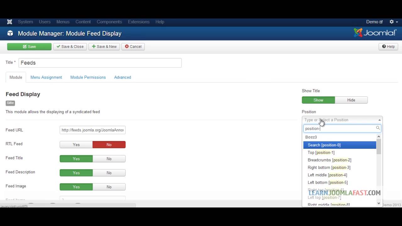 003 Feed display module - YouTube