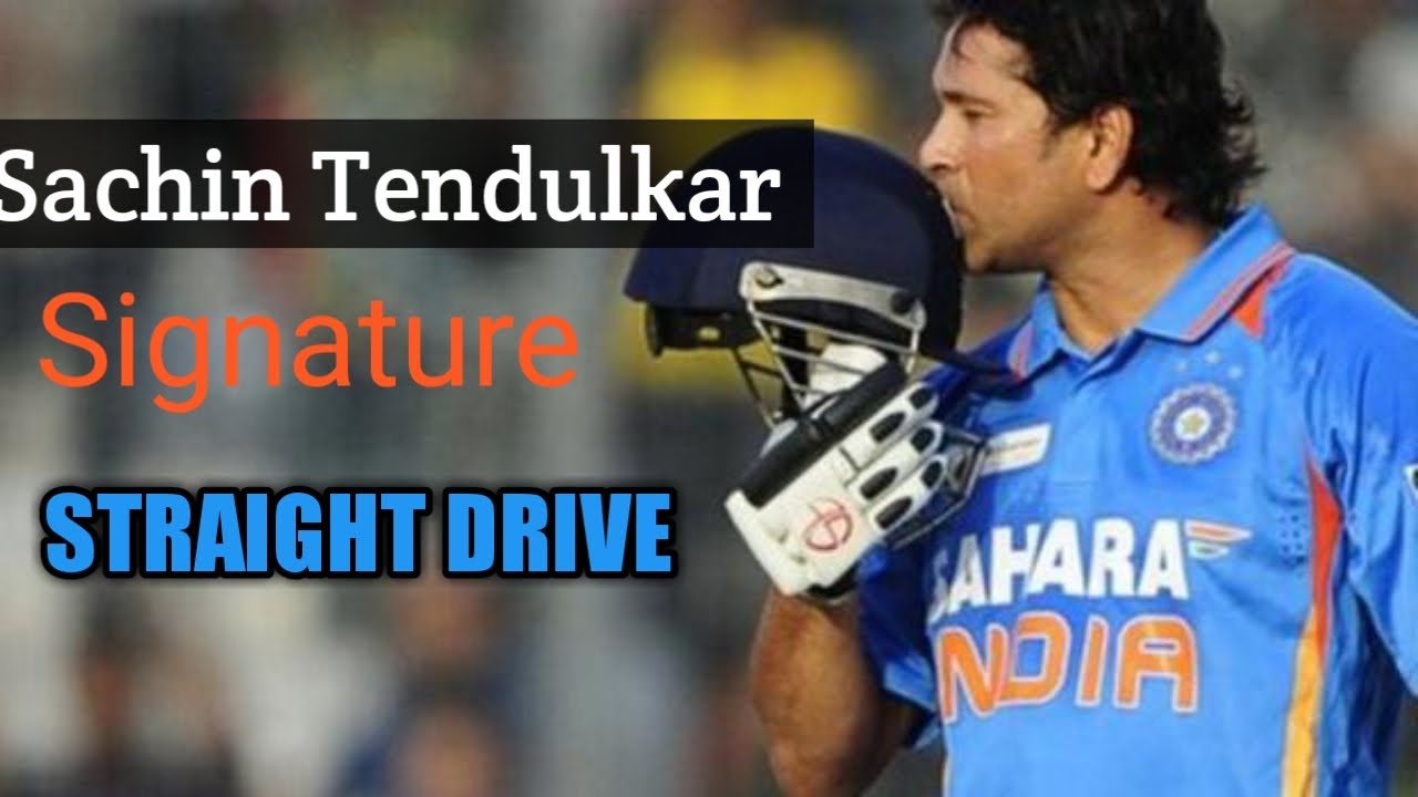 Sachin Tendulkar straight drive, Tendulkar signature shot, Tendulkar ...