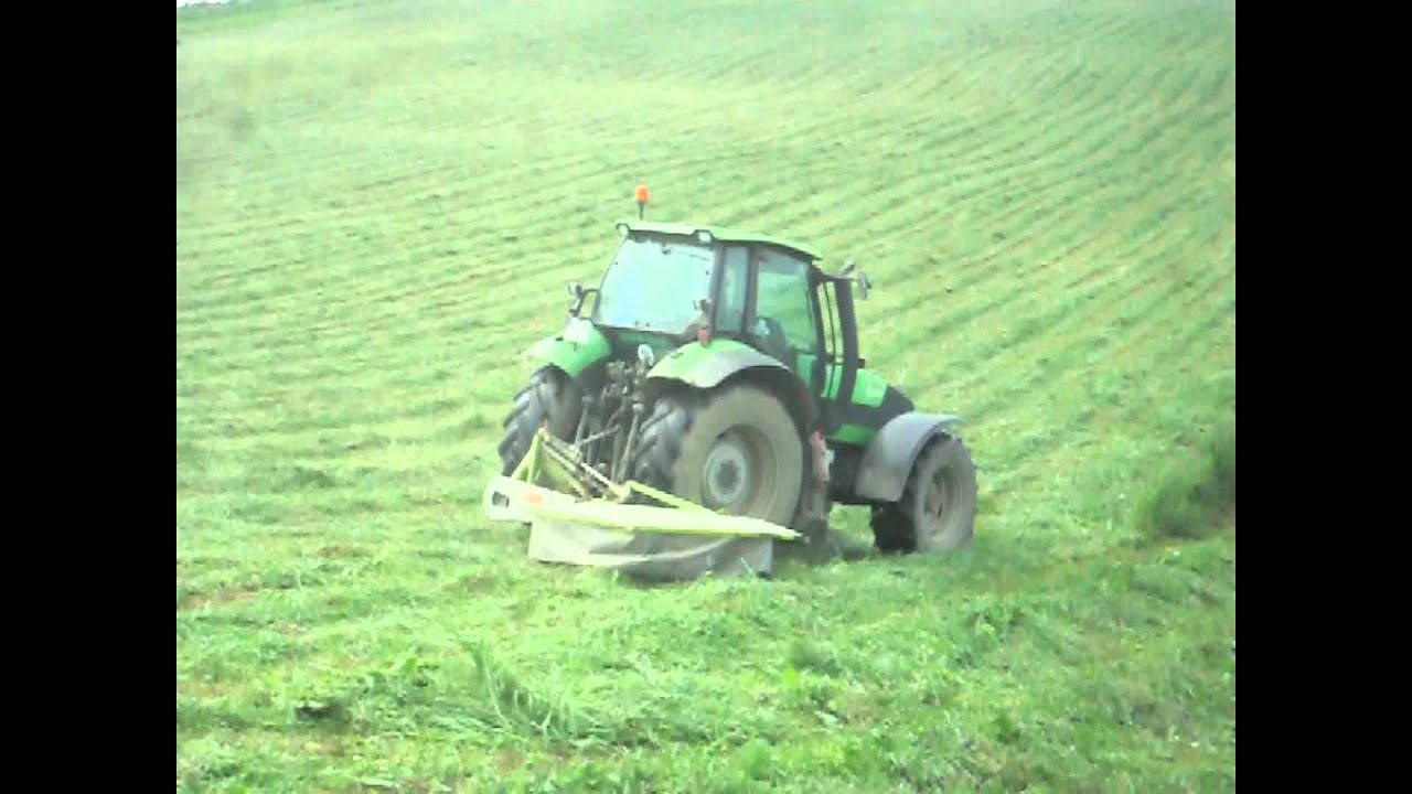 cutting grass trailer - YouTube